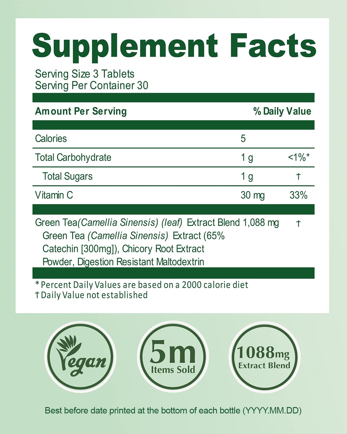 VITALBEAUTIE green tea for energy