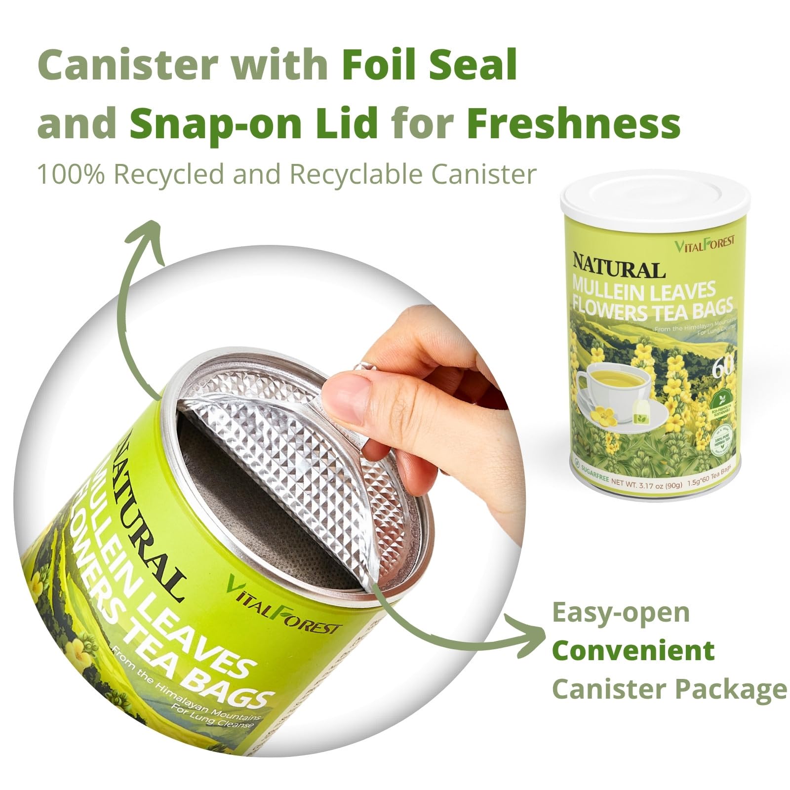 VitalForest Mullein Tea for herbal infusion lovers