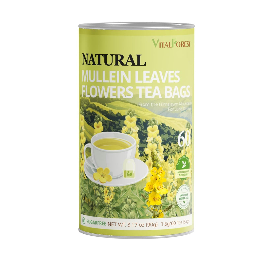 VitalForest Mullein Tea for respiratory health