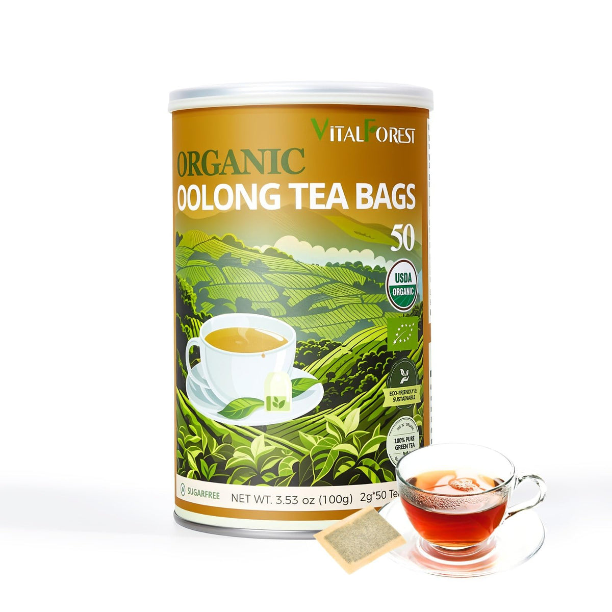 VitalForest Oolong tea bags 50 count