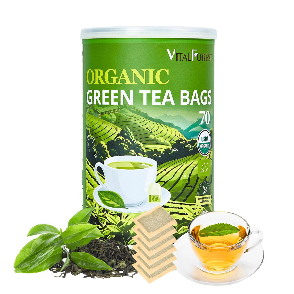 VitalForest organic green tea bags