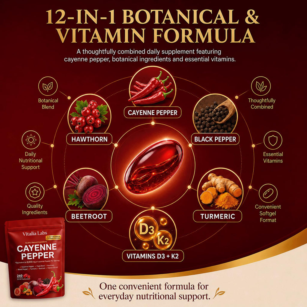 Vitalia Labs cayenne 12-in-1 formula
