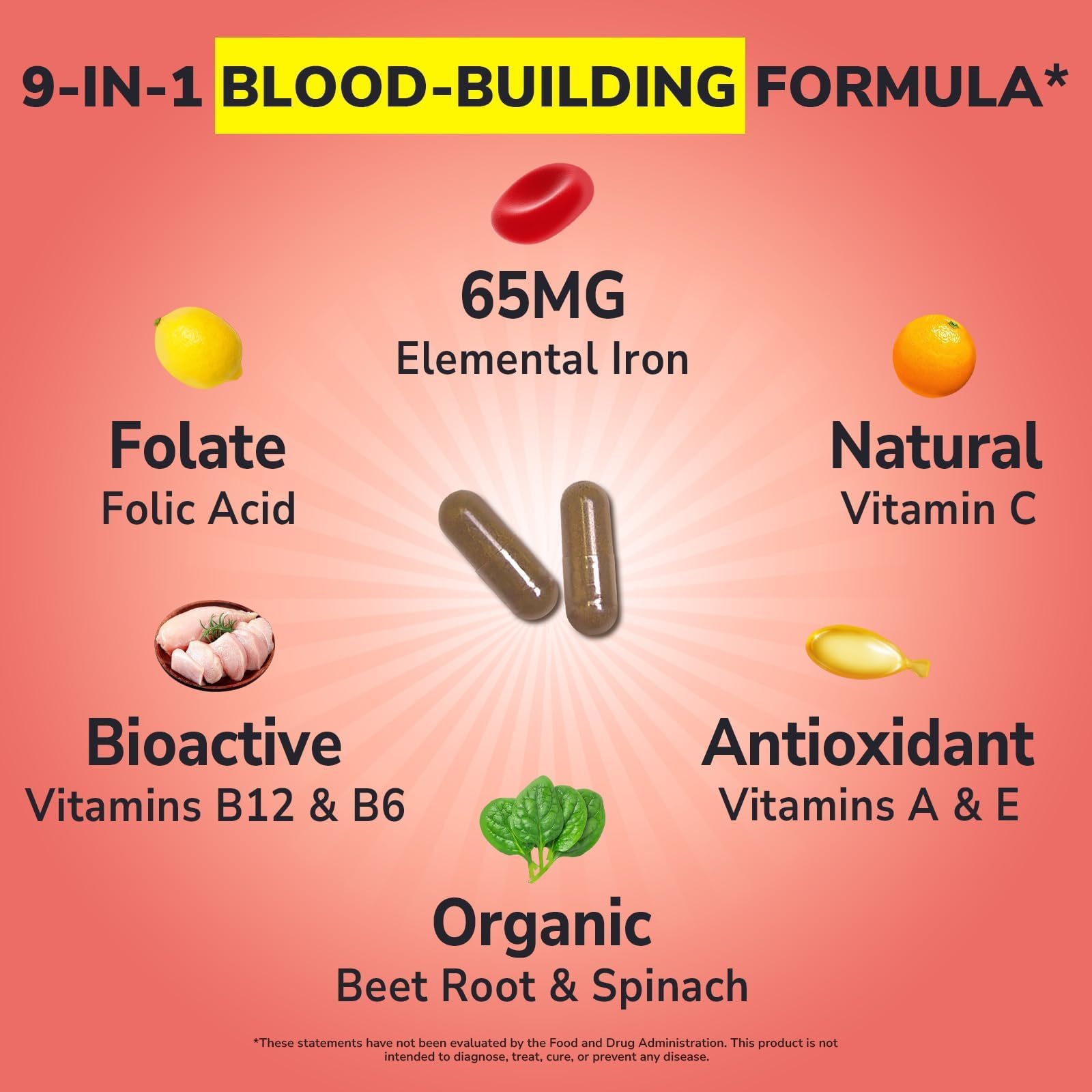 Vitalibre 65 mg iron for healthy blood
