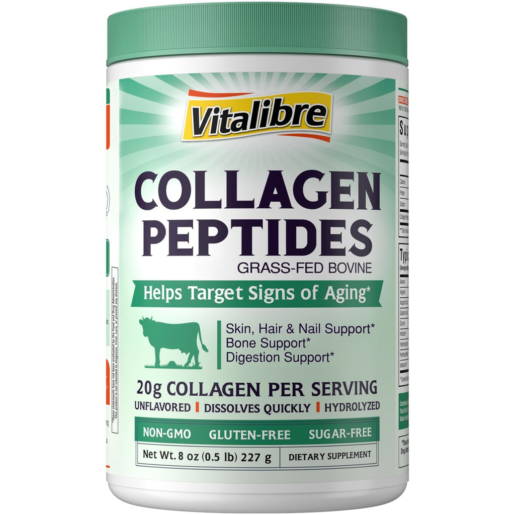 Vitalibre collagen peptides unflavored powder