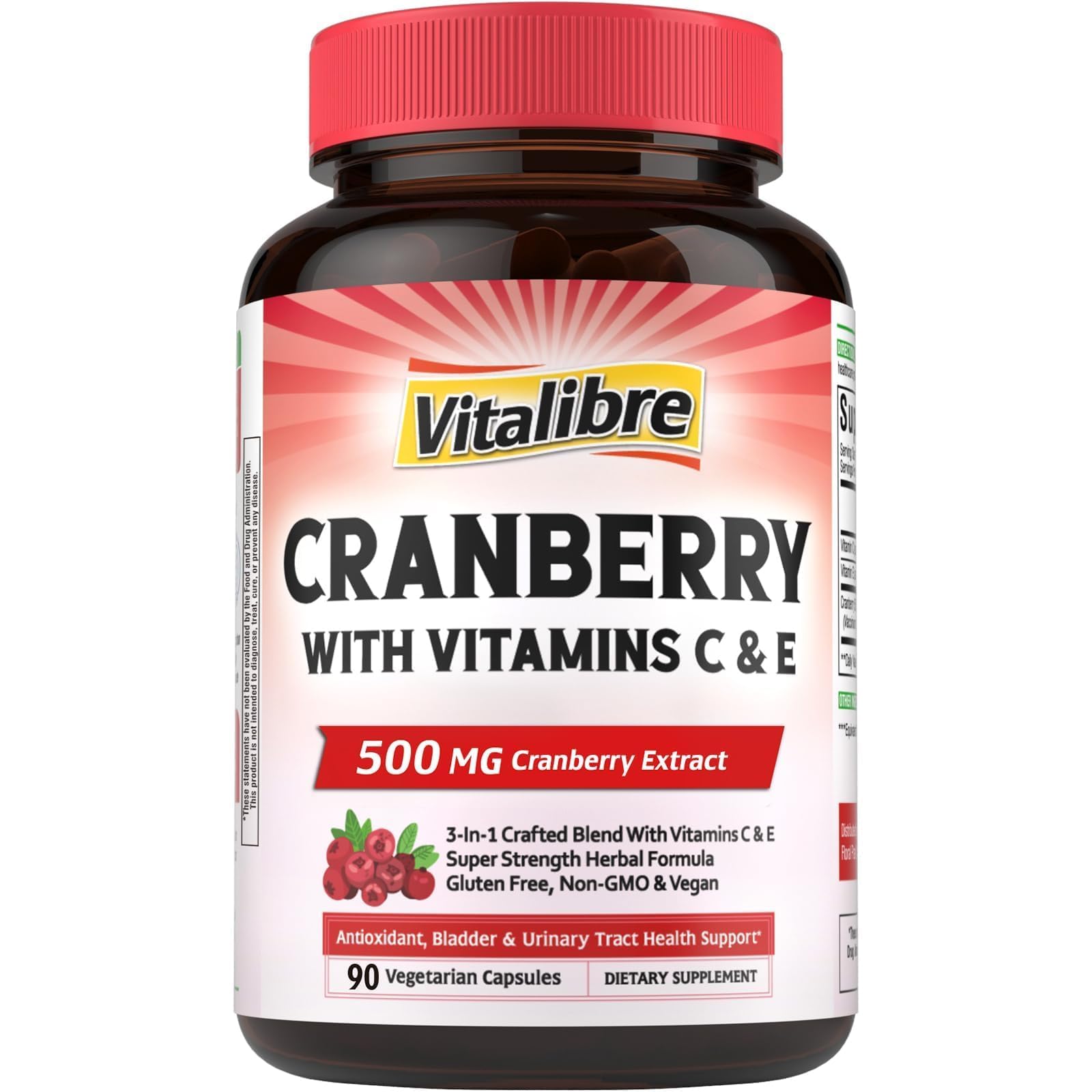 Vitalibre Cranberry 500 mg capsules