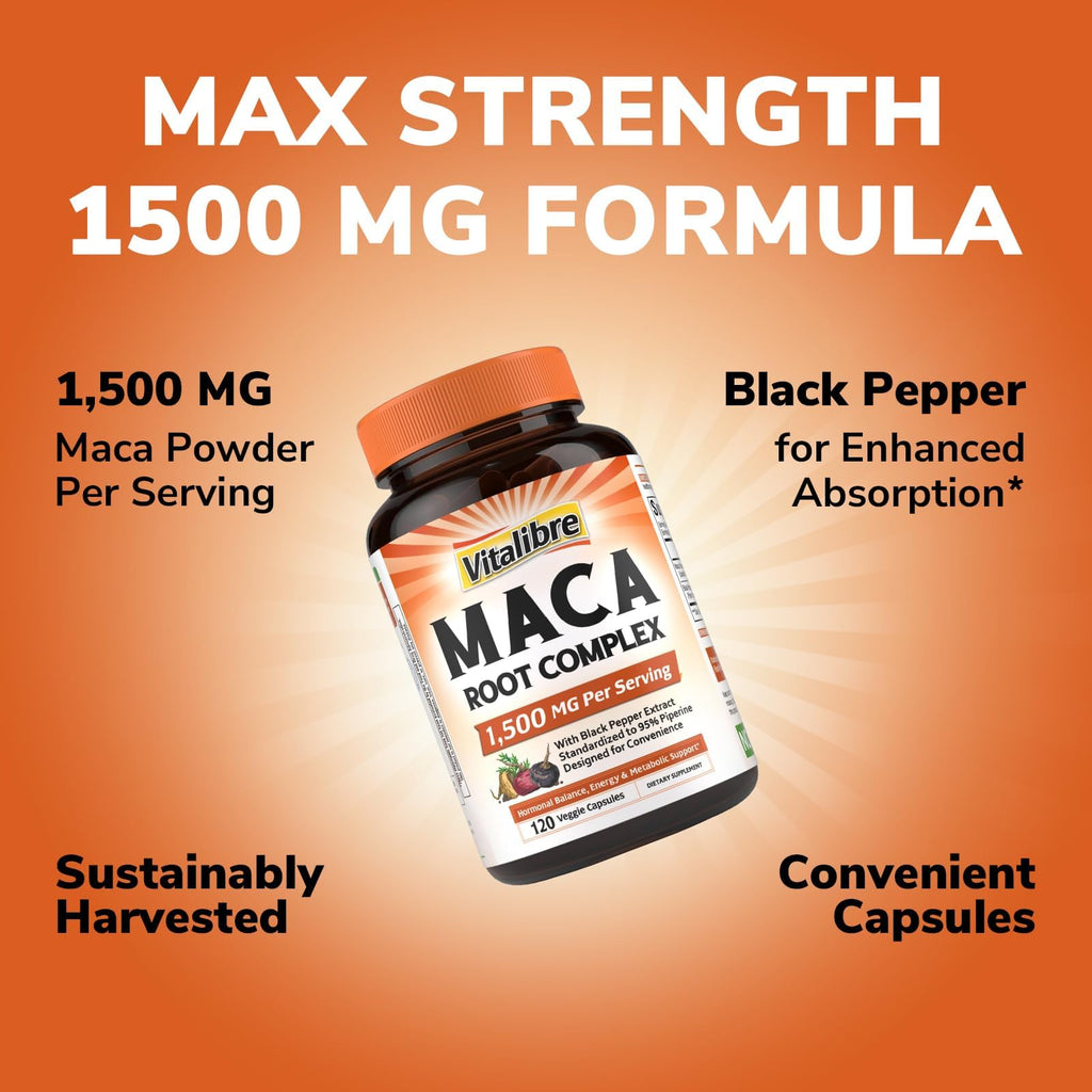 Vitalibre maca for improved mood support