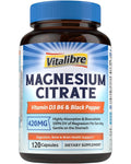 Vitalibre magnesium citrate capsules for relaxation