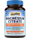 Vitalibre magnesium citrate supplement capsules