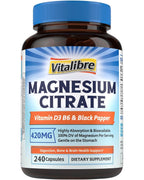 Vitalibre magnesium citrate supplement capsules