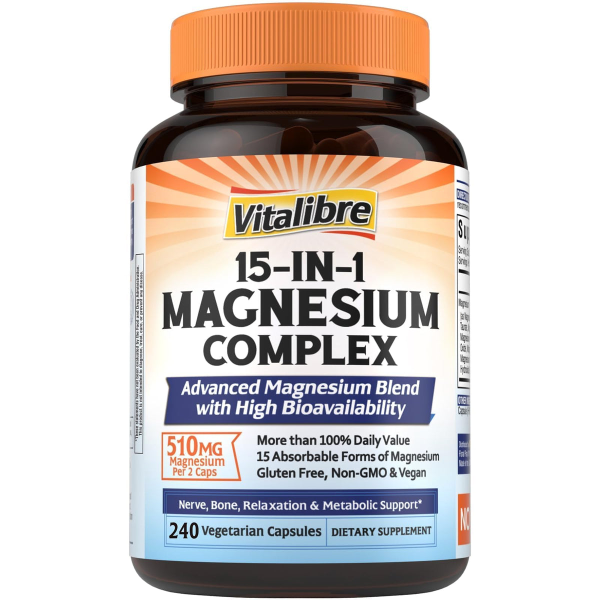 Vitalibre magnesium complex 510 mg capsules