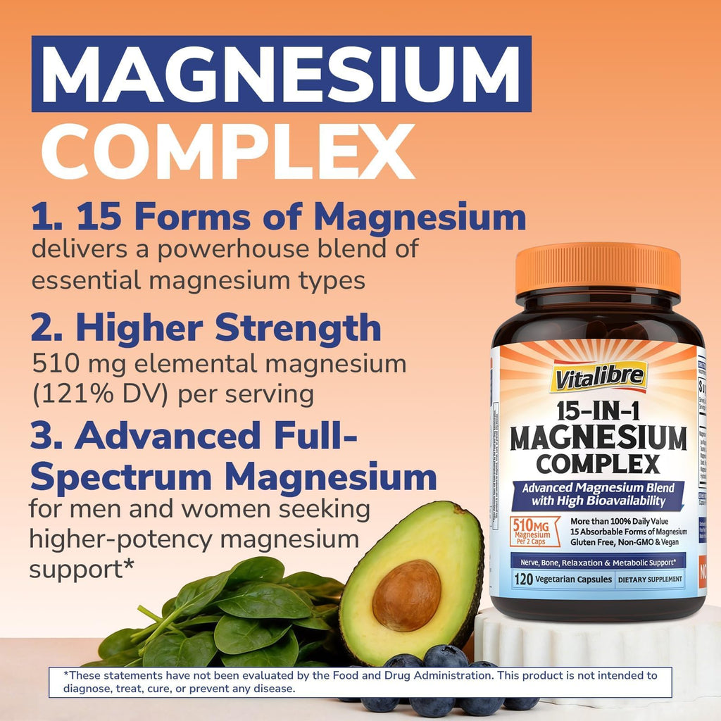 Vitalibre Magnesium Complex supports muscle health