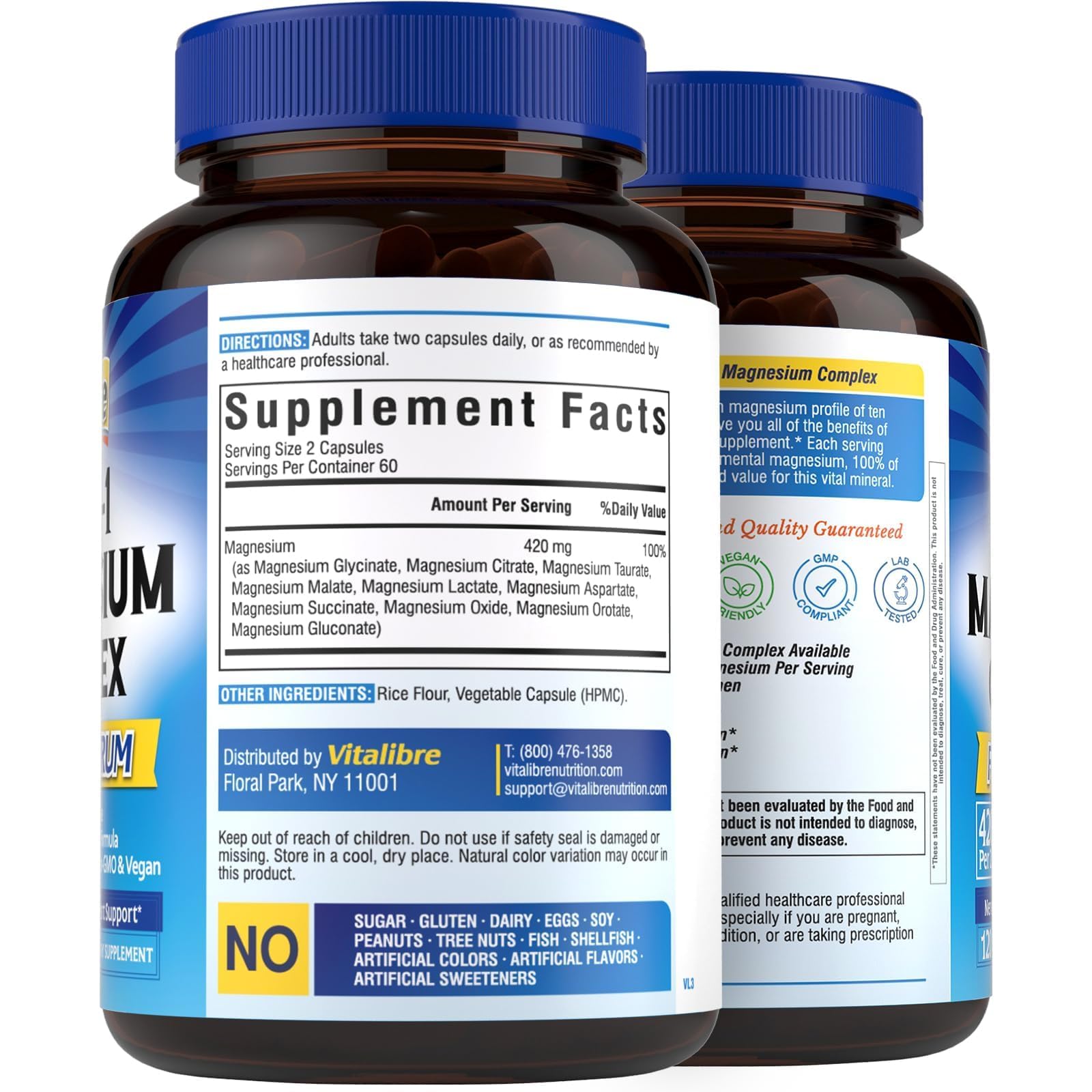 Vitalibre magnesium for cardiovascular support