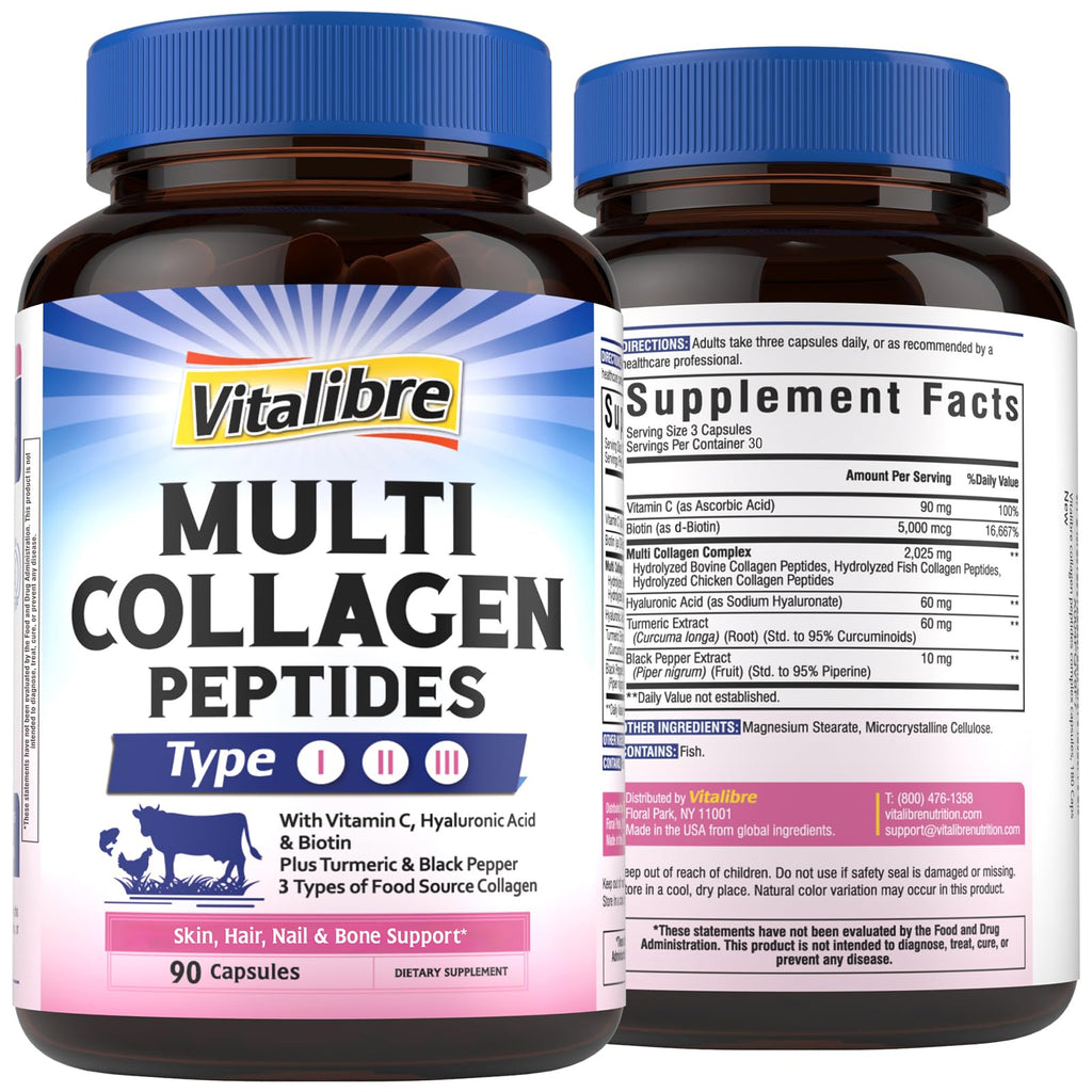 Vitalibre multi collagen peptides benefits