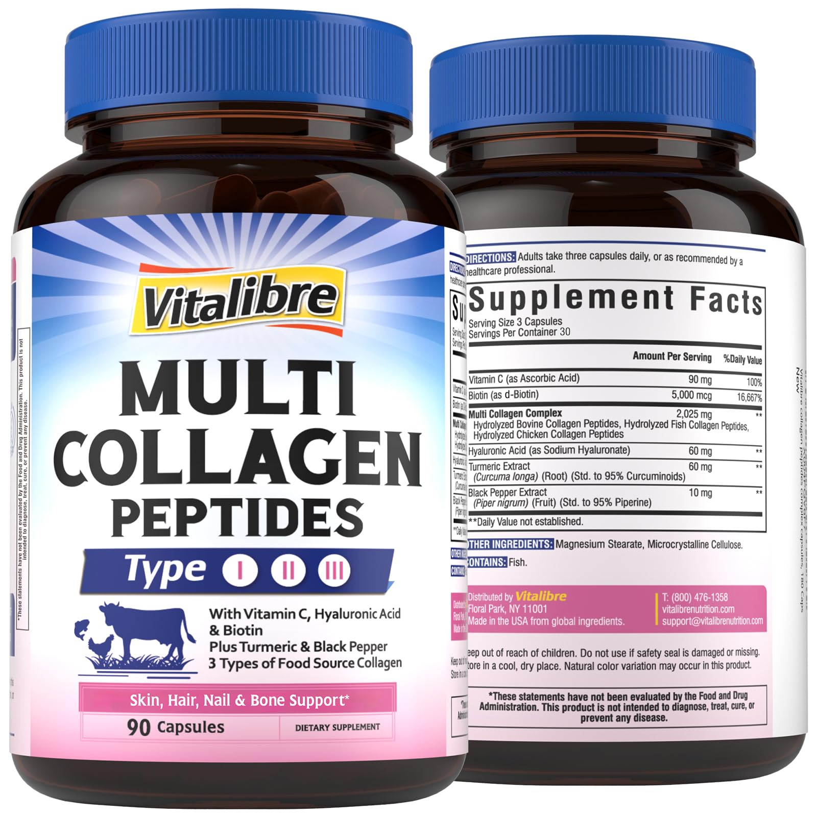 Vitalibre multi collagen peptides benefits