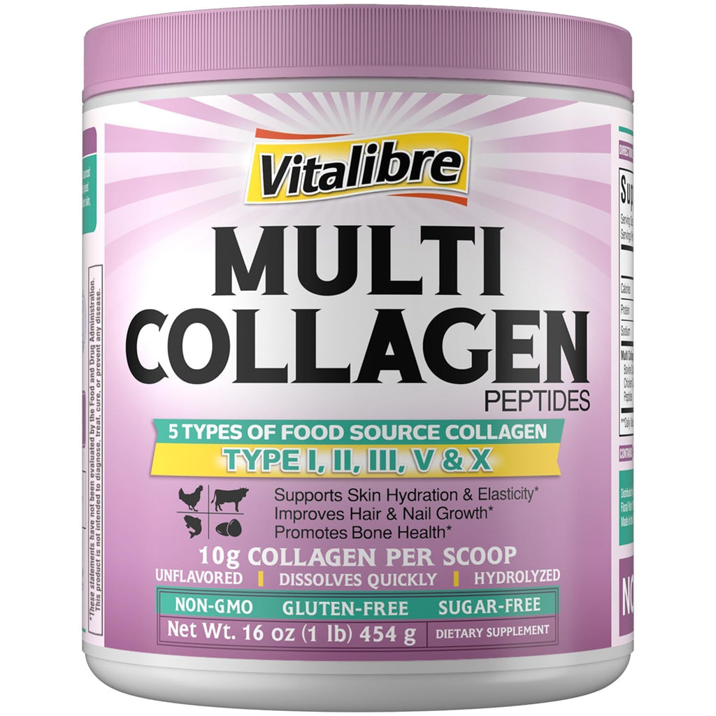 Vitalibre multi collagen peptides powder