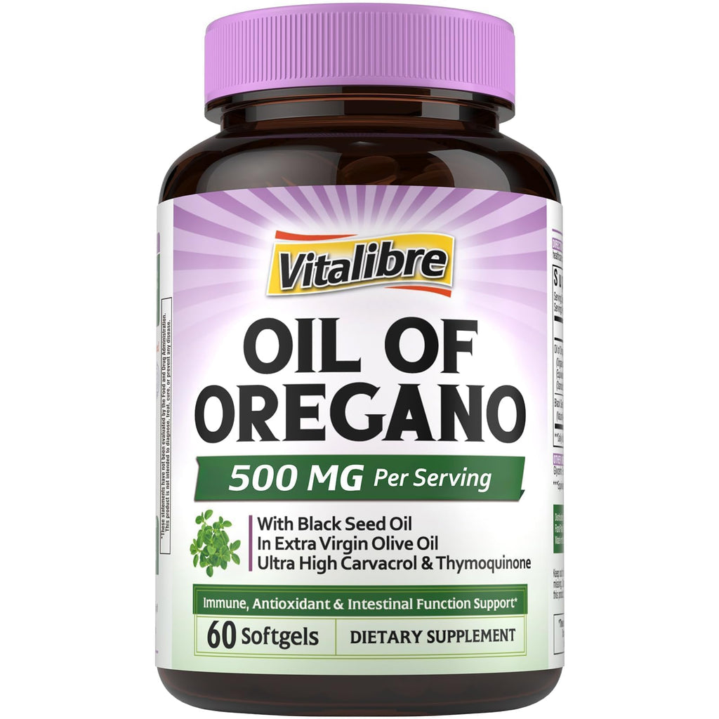 Vitalibre oregano oil softgels for immunity