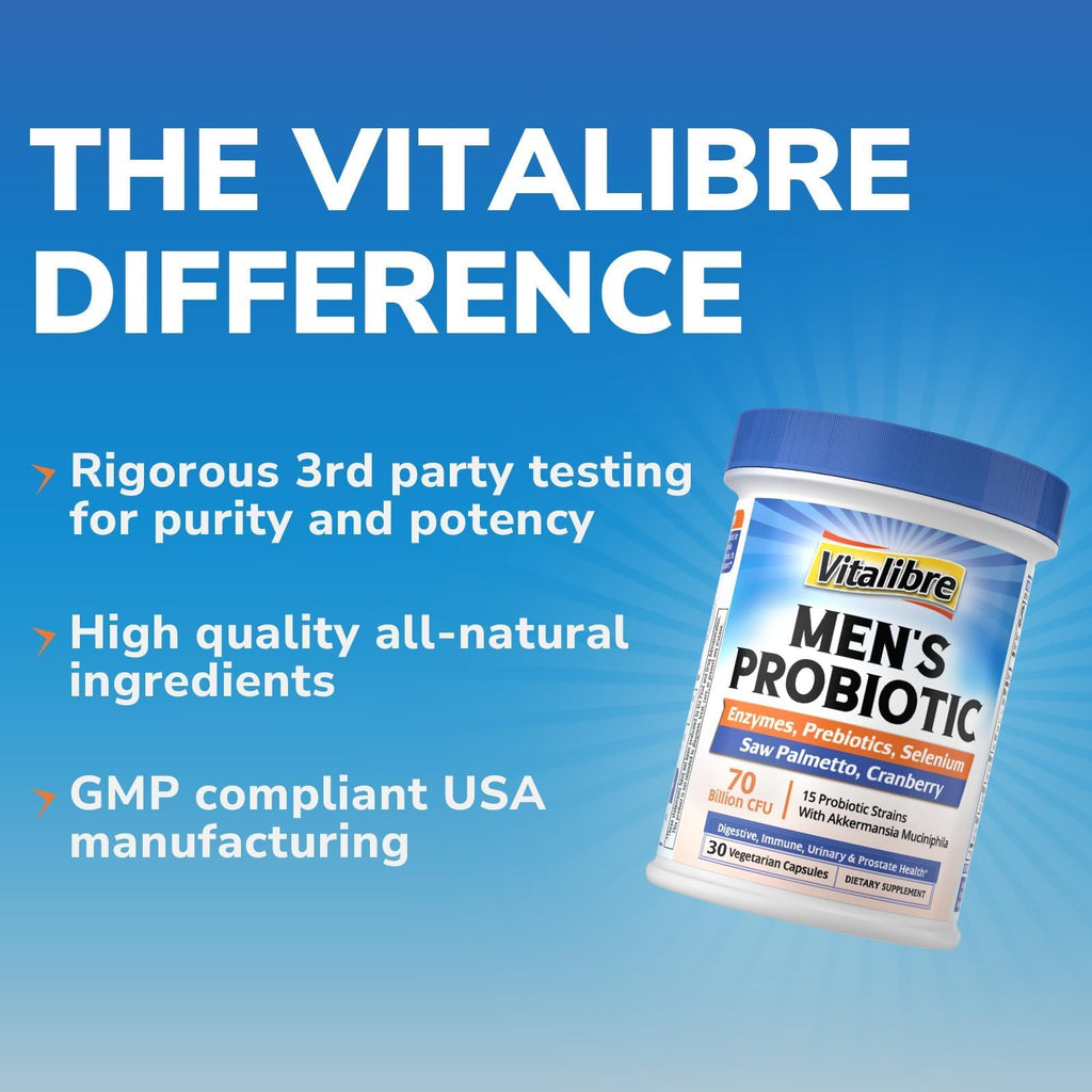 Vitalibre probiotics for men's wellness