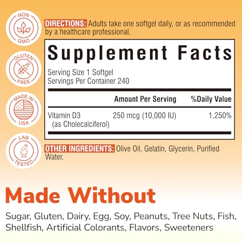 Vitalibre vitamin D3 10,000 IU benefits