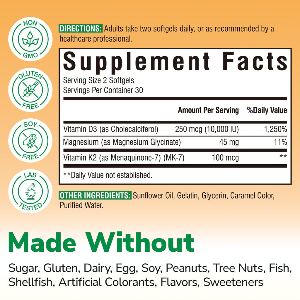 Vitalibre vitamin D3 10000 IU