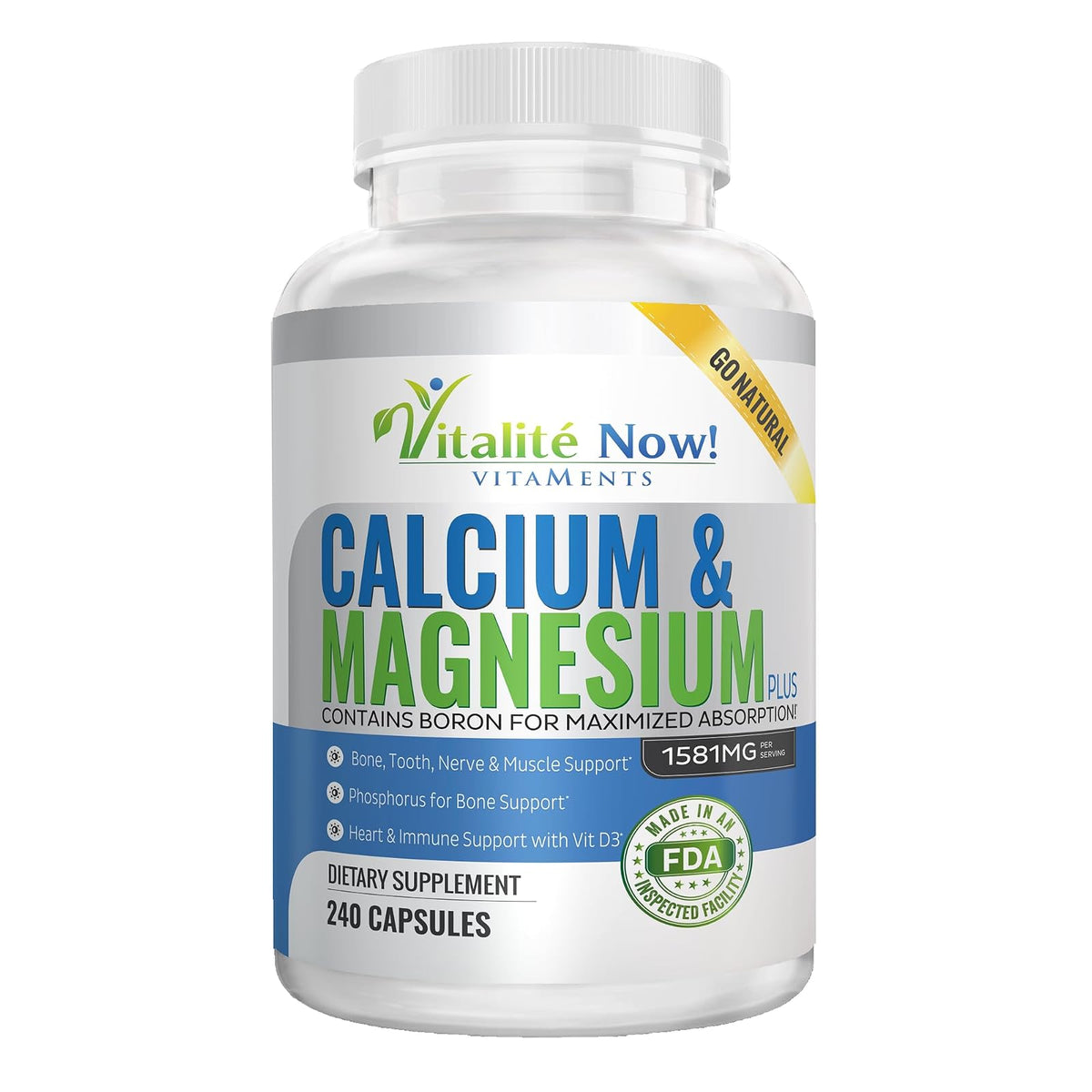 Vitalité Now! calcium magnesium tablets