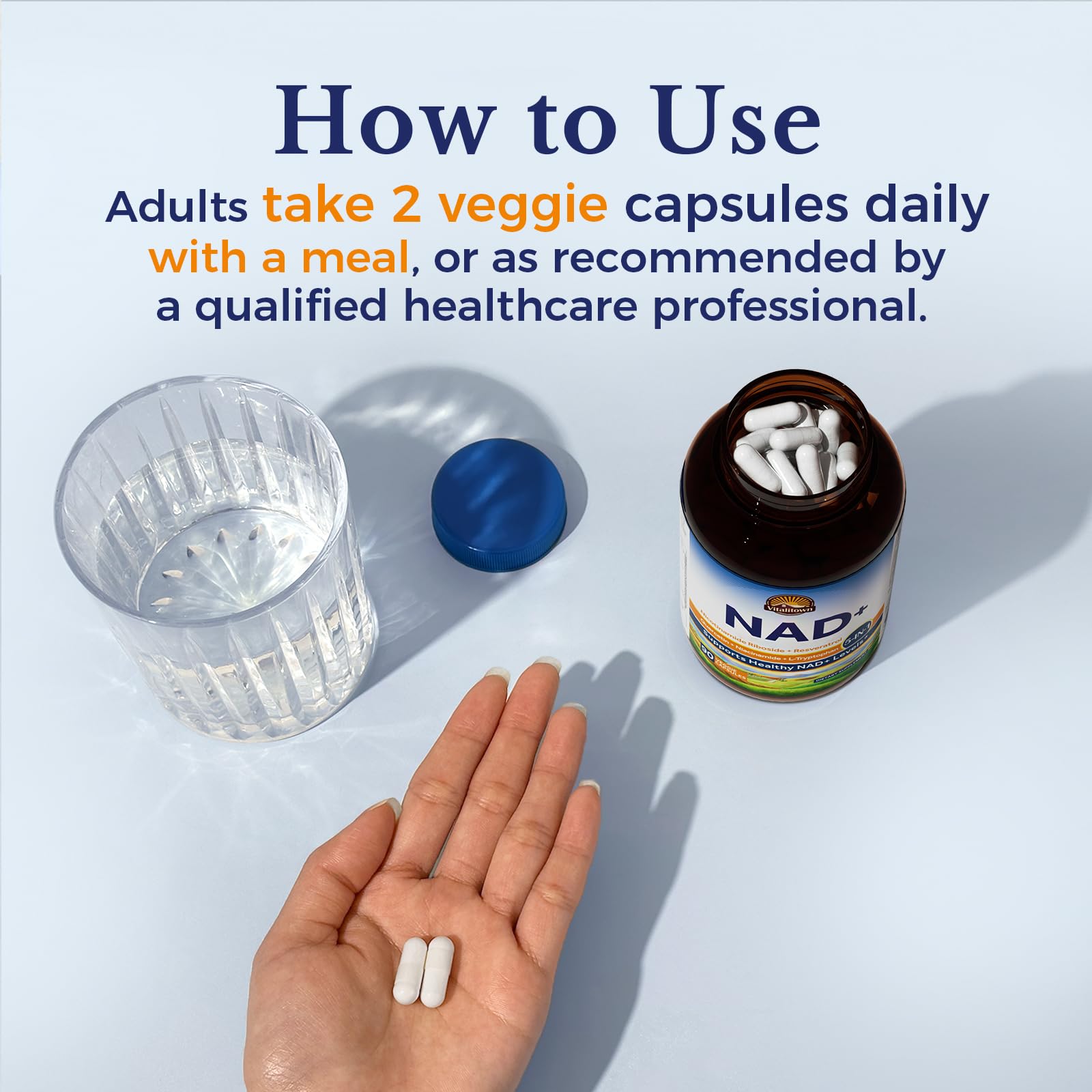 Vitalitown 90 veggie capsules for wellness