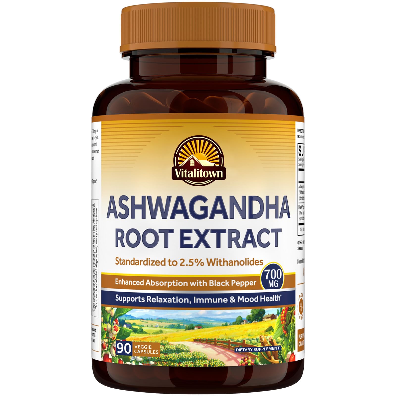 Vitalitown Ashwagandha vegan capsules