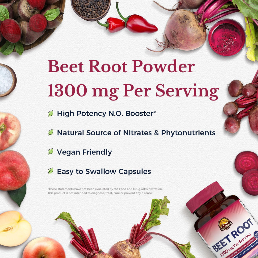 Vitalitown beet root capsules for detox