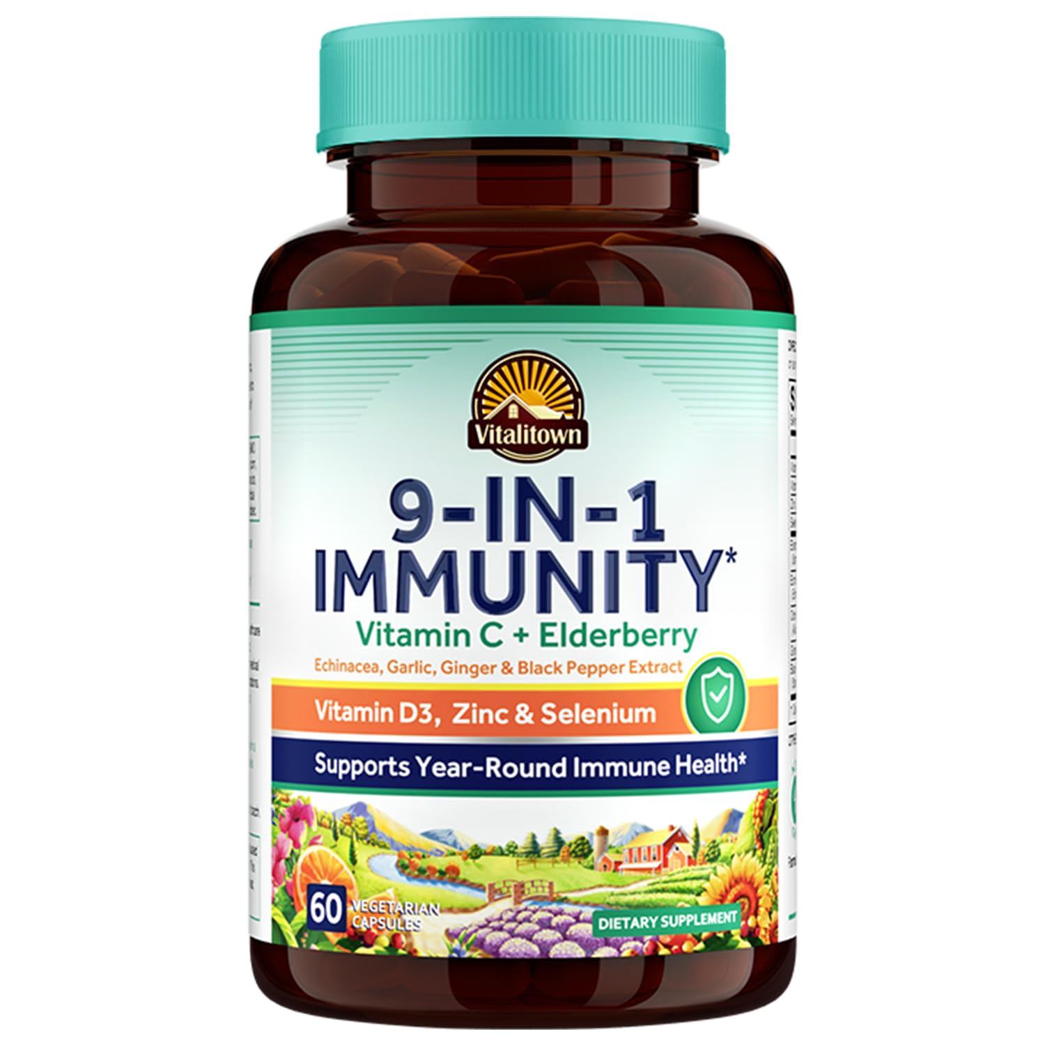 Vitalitown echinacea immune support capsules