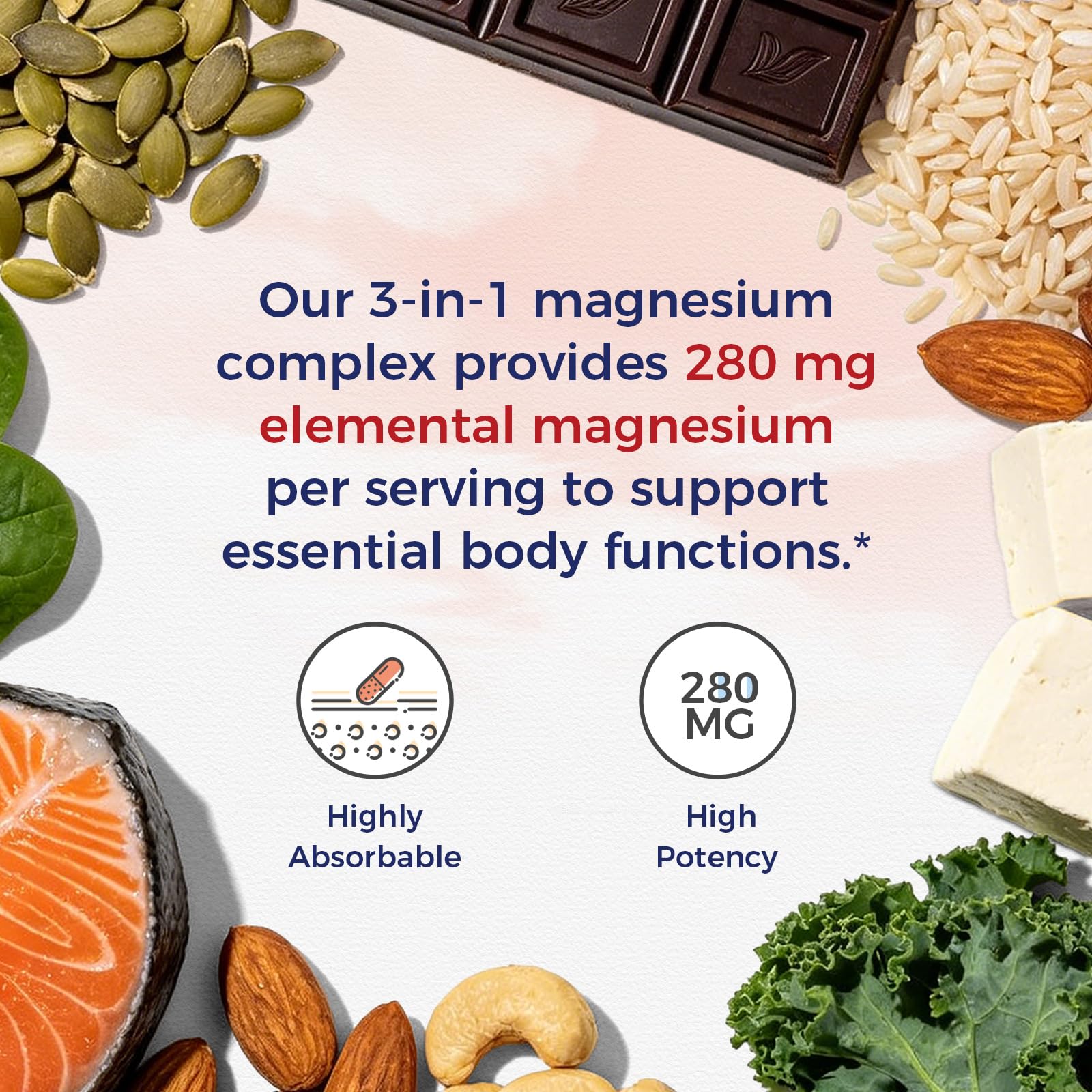Vitalitown magnesium capsules for daily wellness