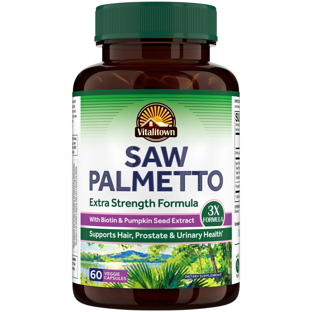 Vitalitown Saw Palmetto vegan capsules