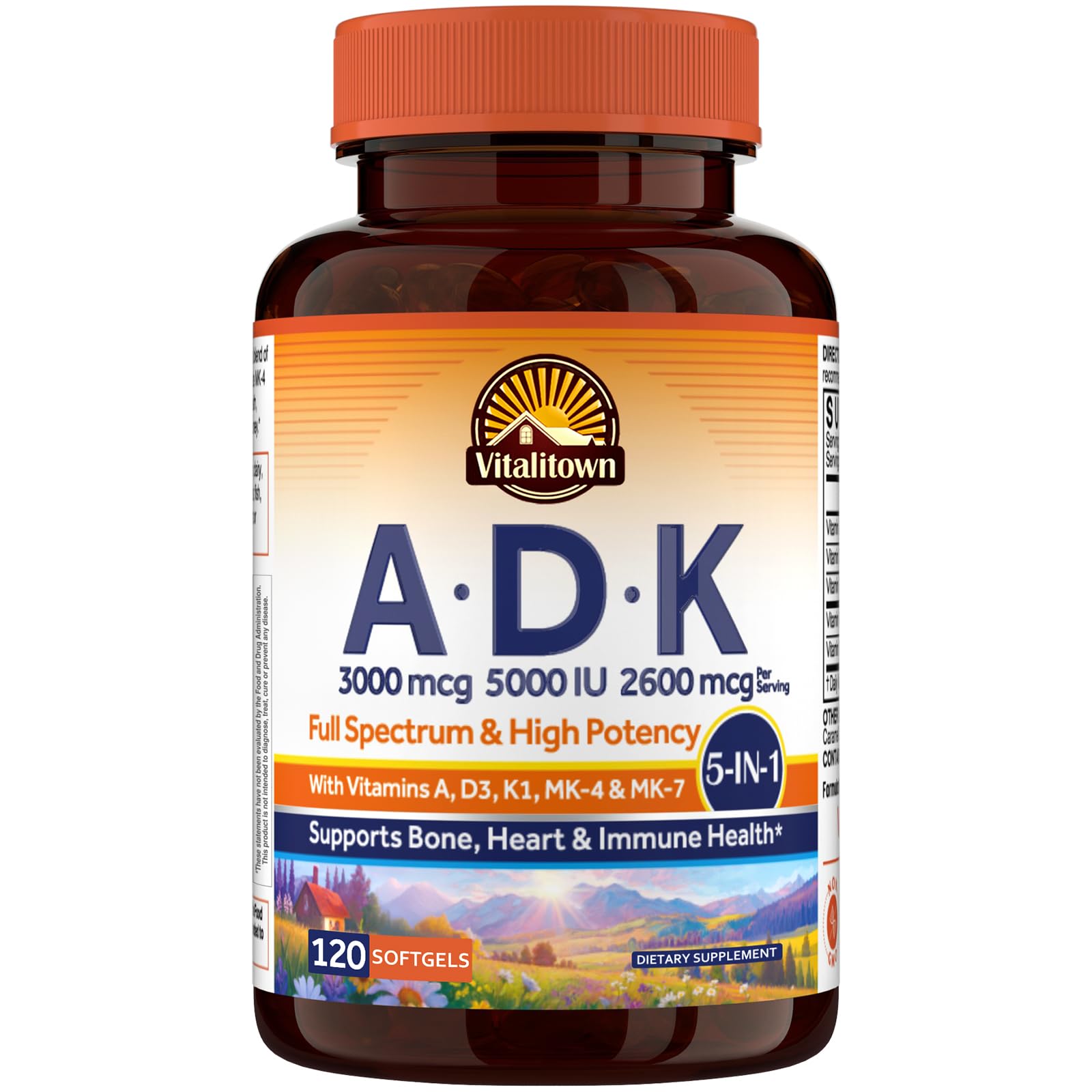 Vitalitown Vitamin ADK softgels for immunity