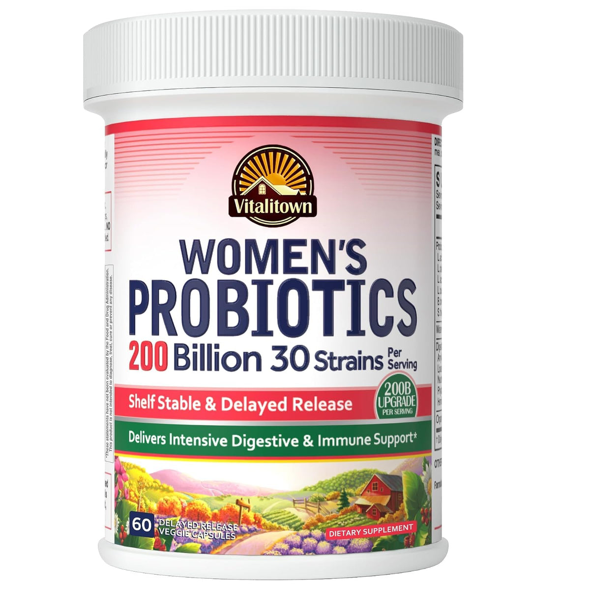 Vitalitown women's probiotics for gut health