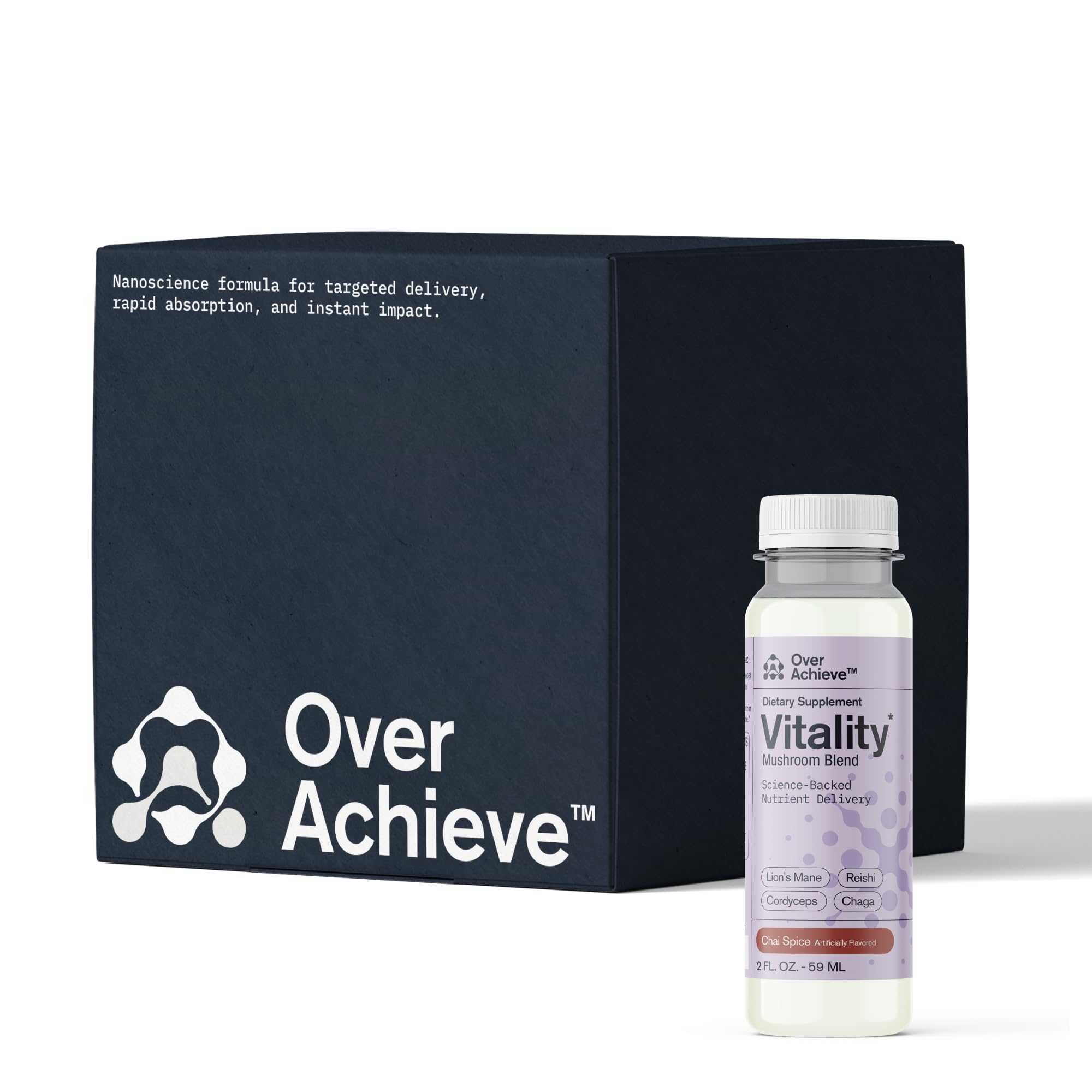 vitality blend mushroom supplement drink