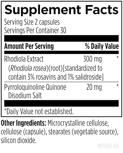 Vitality boost with PQQ supplement