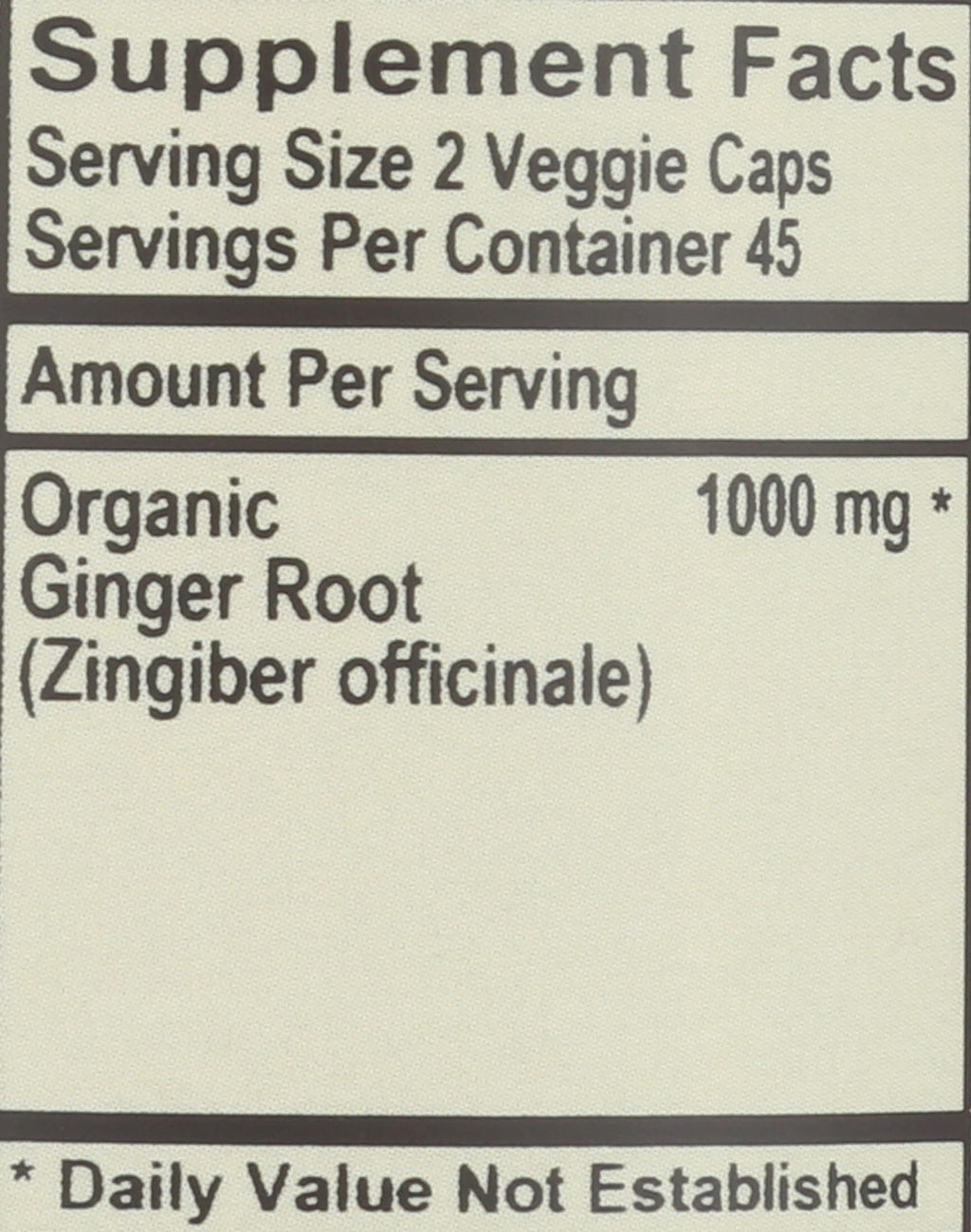 vitality works ginger for energy