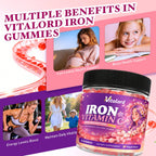 Vitalord gummies for iron deficiency relief