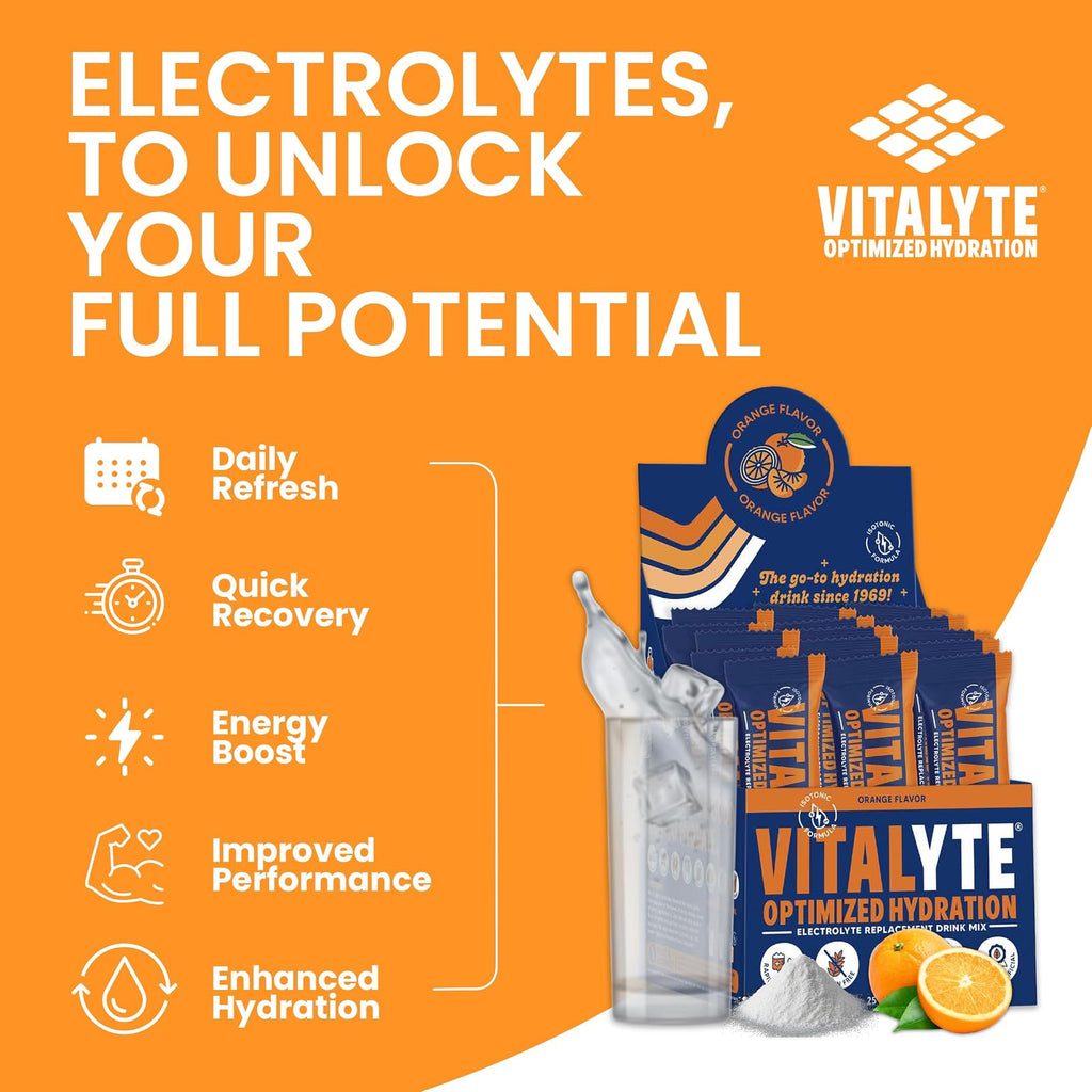 Vitalyte drink mix for hot weather