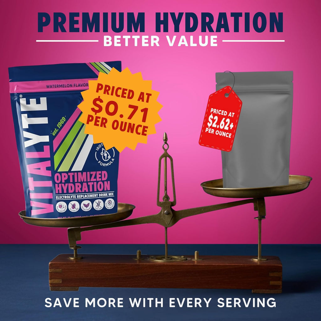 Vitalyte electrolyte mix for hot weather