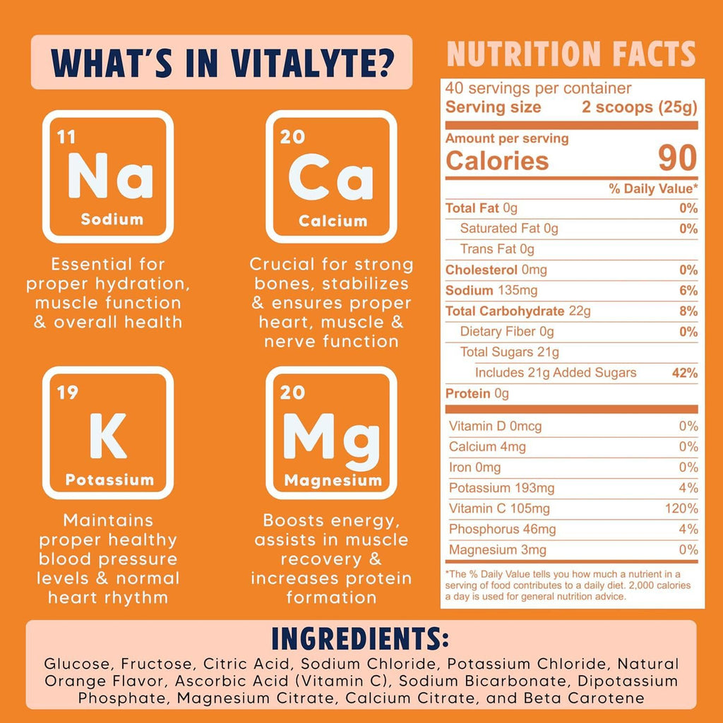 Vitalyte powder for daily hydration