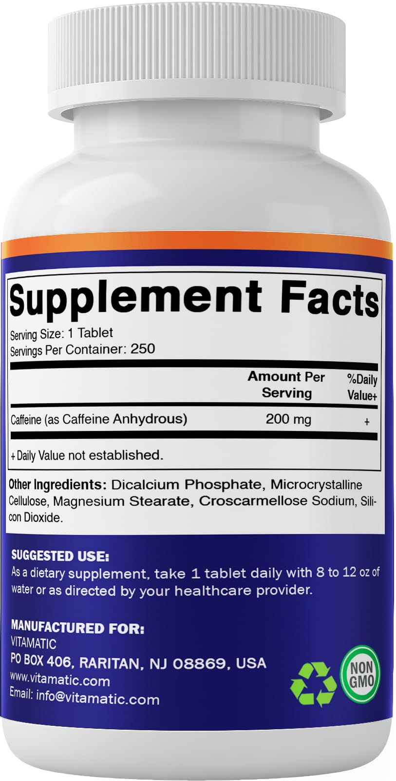 Vitamatic 250 tablets for daily energy