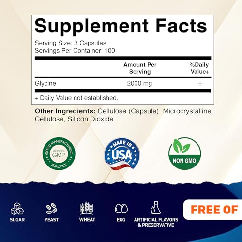 Vitamatic 300 count glycine capsules