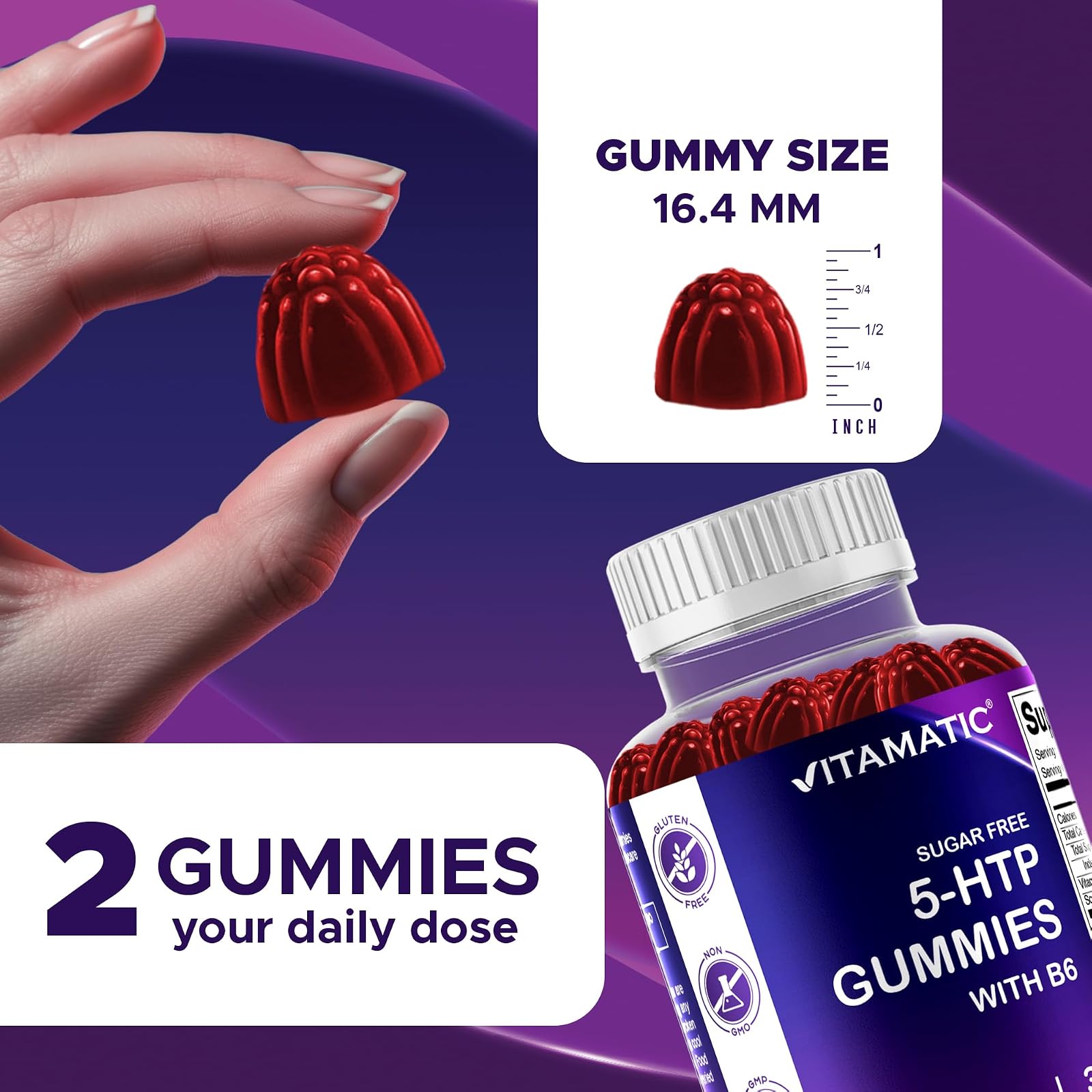 Vitamatic 5-HTP for stress relief