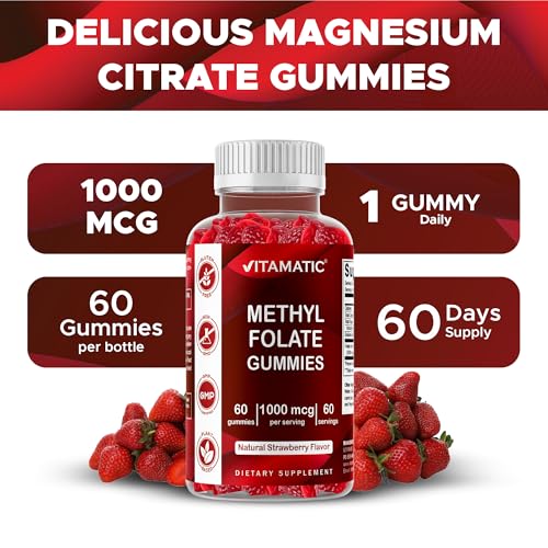 Vitamatic 60 count Methylfolate gummies