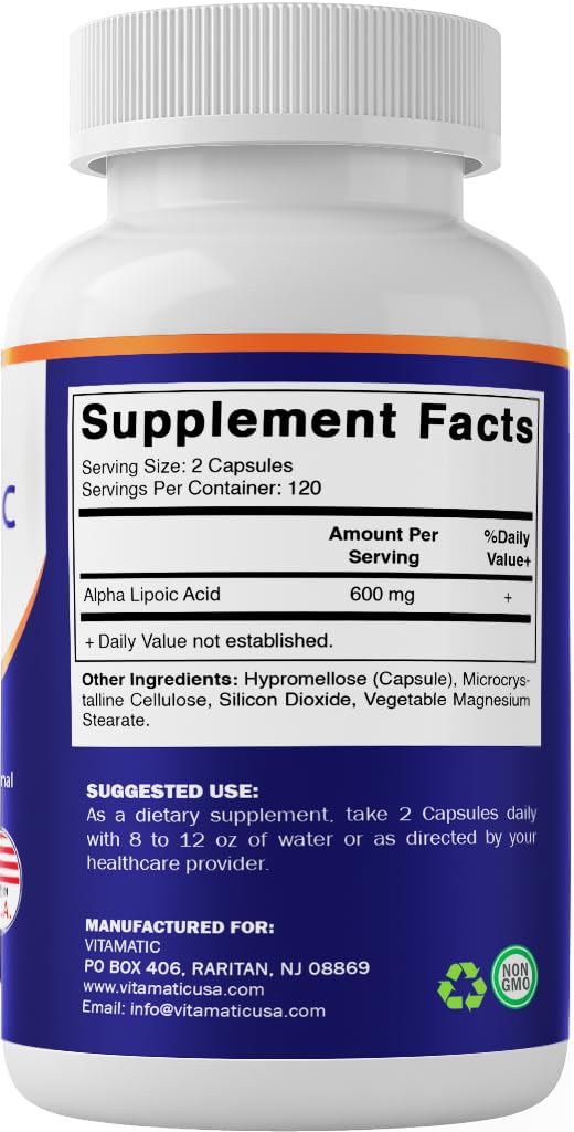 Vitamatic alpha lipoic acid for energy