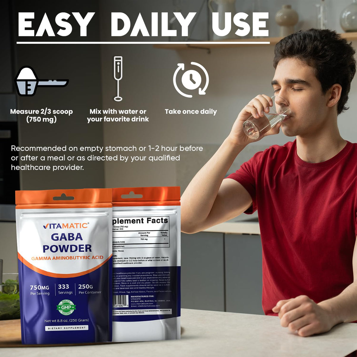 Vitamatic amino acid for better sleep