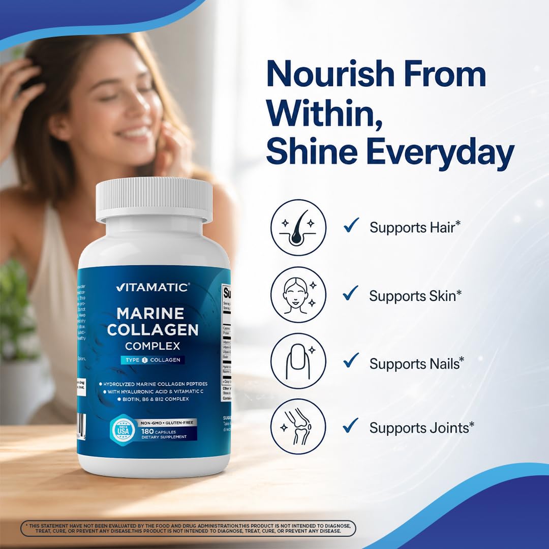 Vitamatic beauty supplement for hair growth