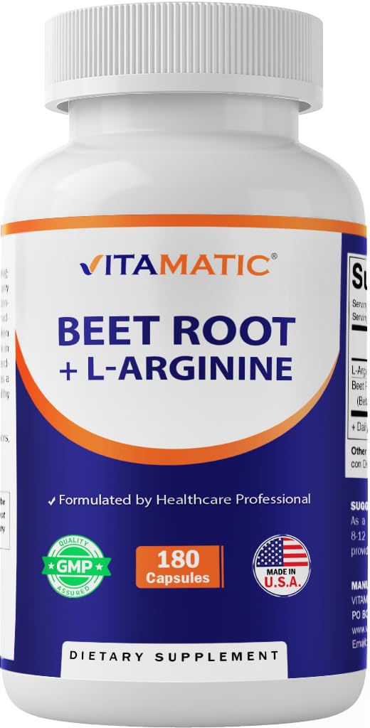 Vitamatic beet root capsules for energy