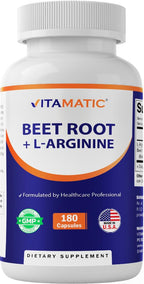 Vitamatic beet root capsules for energy