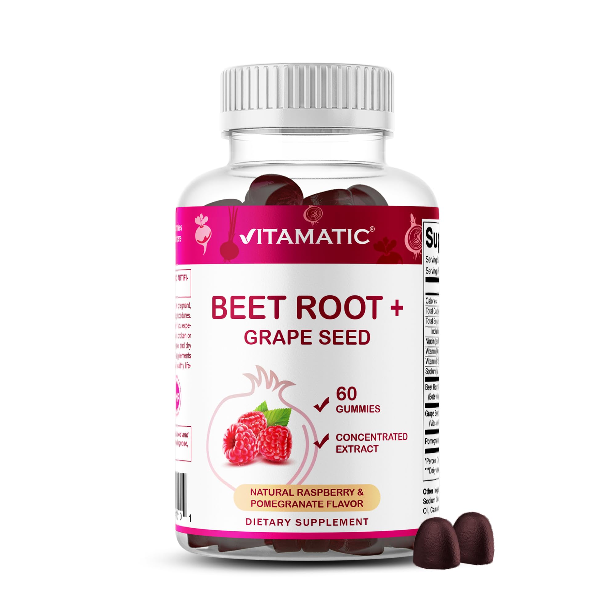 Vitamatic Beet Root gummies for energy