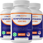 Vitamatic Benfotiamine 300 mg capsules